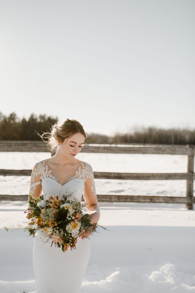 Horse Inspired Canadian Winter Wedding Shoot | Vanessa Renae