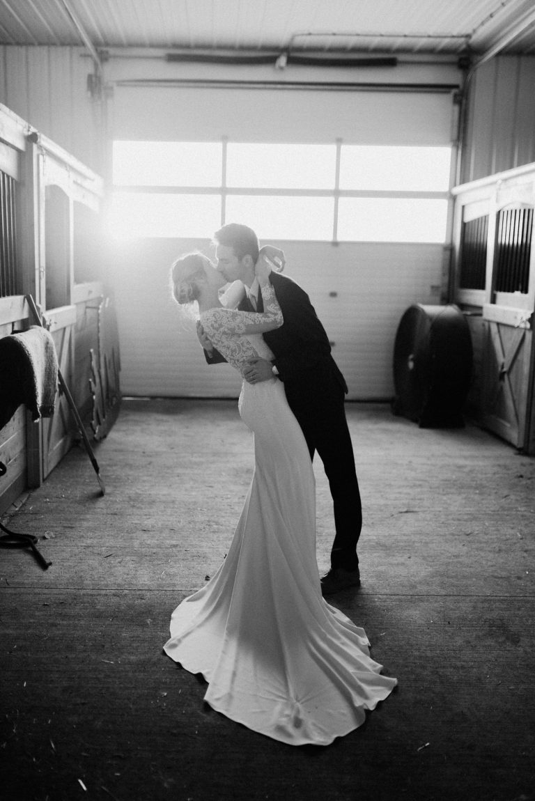 Horse Inspired Canadian Winter Wedding Shoot | Vanessa Renae