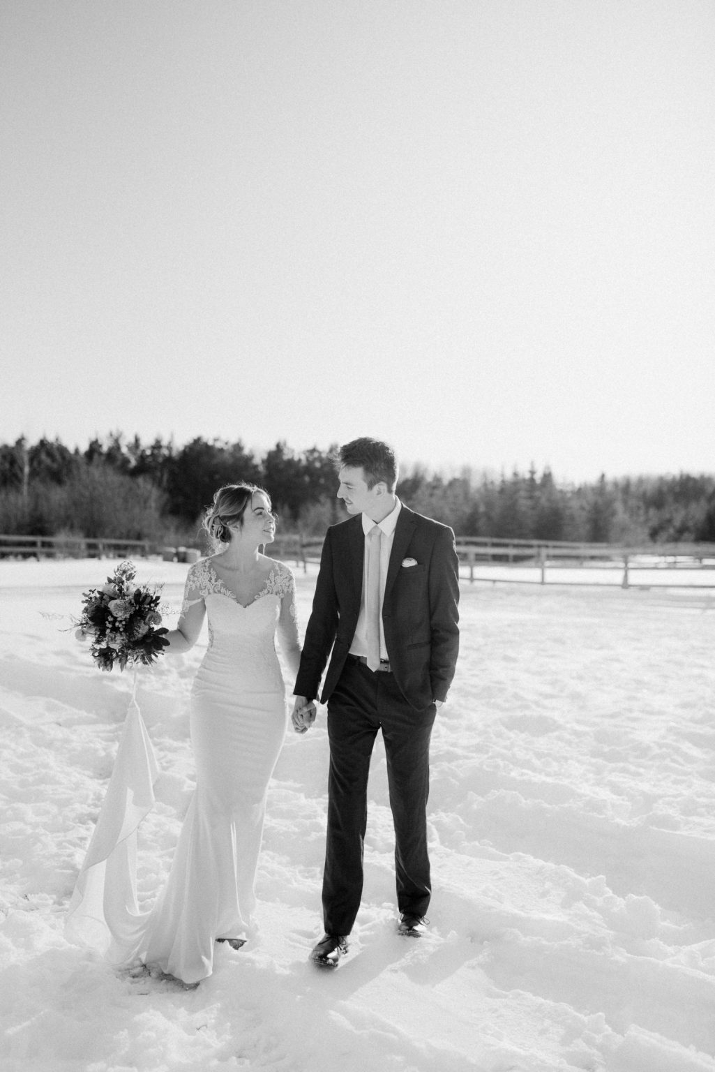 Horse Inspired Canadian Winter Wedding Shoot | Vanessa Renae